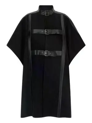 TWINSET Buckle-strap Cape - Black