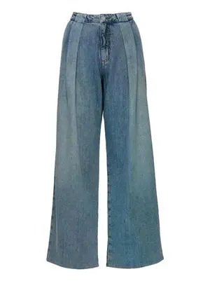NO44 Haru Pleated Jeans - Blue