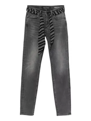 Marc O'polo Striped Belt Jeans - Grey