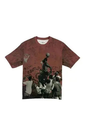 JORDAN Graphic Basketball-print T-shirt - Red