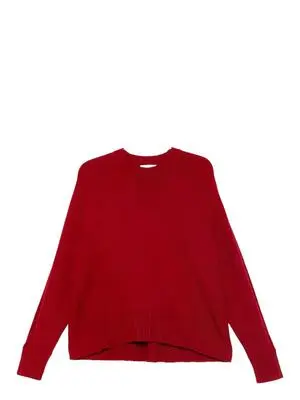Eric Bompard Ribbed Crew-neck Sweater - Red