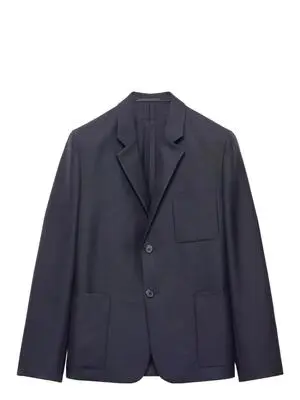 Prada Patch-pocket Two-button Blazer - Blue