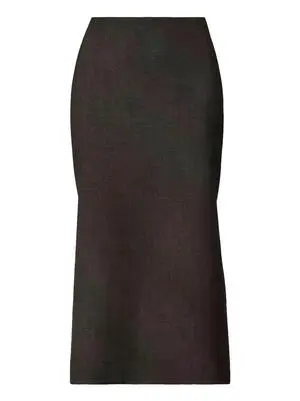 Fabiana Filippi Panelled Flared Midi Skirt - Brown