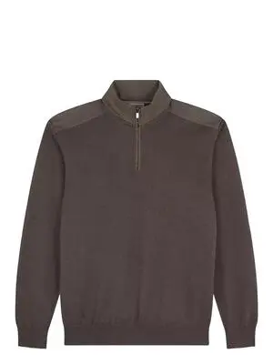 Paul & Shark Long-sleeved Wool Polo Shirt - Brown