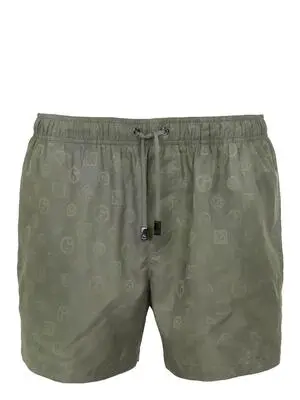 GIORGIO ARMANI Logo-Print Drawstring Shorts