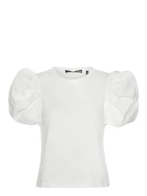 Remain Birger Christensen Puff-sleeve T-shirt - White