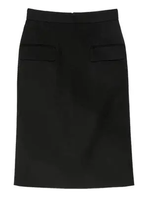Alexander McQueen Pocket-detail Midi Skirt - Black