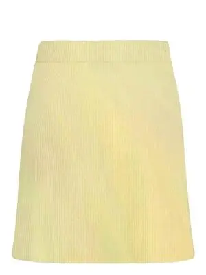 TELA Ribbed-knit Mini Skirt - Yellow