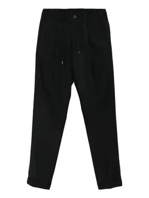 Herno Pleated Drawstring Trousers - Black