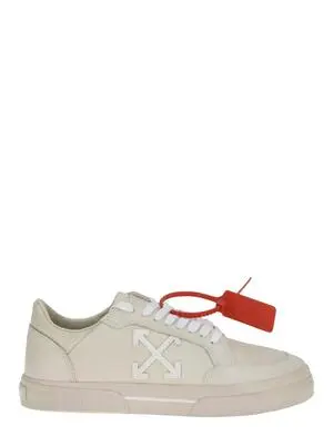 Off-White Vulcanized Arrow-Logo Low Sneakers Neutrals