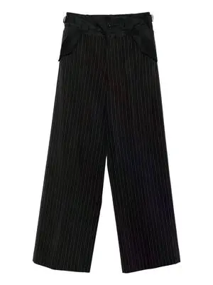 Sacai Pinstripe Pocket Trousers - Black