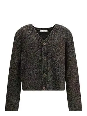 Our Legacy Academy V-Neck Button Cardigan Brown