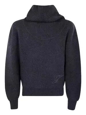 Jacquemus Logo-embroidered Wool Sweater - Grey