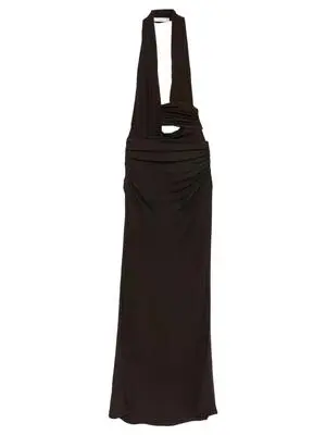 Christopher Esber Draped Cut-out Maxi Dress - Brown