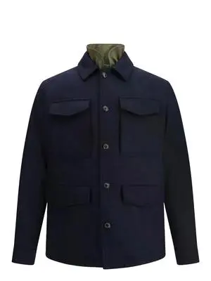 VALSTAR Button-fastening Flap-pocket Jacket - Blue