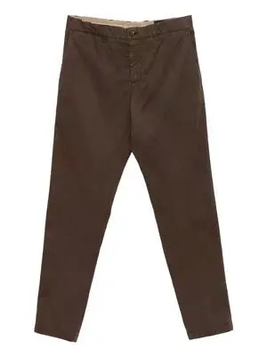 WHITE SAND Cotton Trousers - Brown