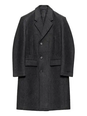 PRADA Notched Wool Coat
