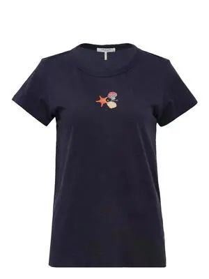 Rag & Bone Embroidered T-shirt - Blue