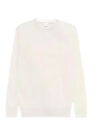 Eleventy Crew-neck Fine Knit Sweater - Neutrals