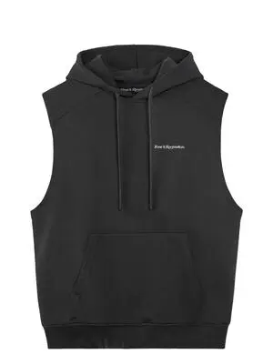 REST&RECREATION Sleeveless Hoodie - Black
