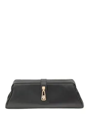 Gabriela Hearst Paola Clutch - Black