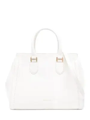 Alexander McQueen Birdee Leather Tote - White
