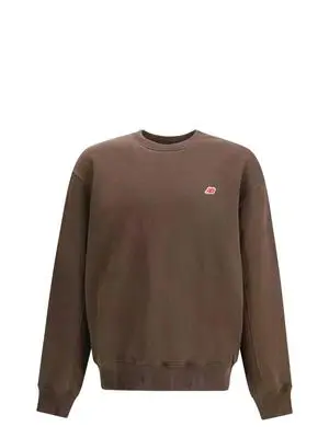 NEW BALANCE Made In Usa Core Crew-neck Sweatshirt - Brown