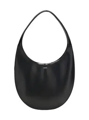 Coperni Medium Soft Swipe Zip-top Shoulder Bag - Black