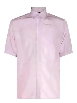 Fendi Short-sleeve Pinstripe Shirt - Purple