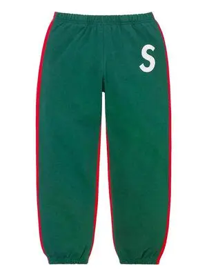 Supreme S Logo Track Pants - Green