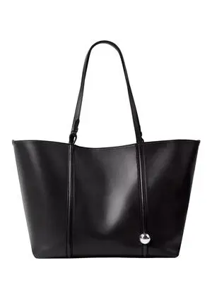 Jacquemus The Marino Leather Tote Bag - Black