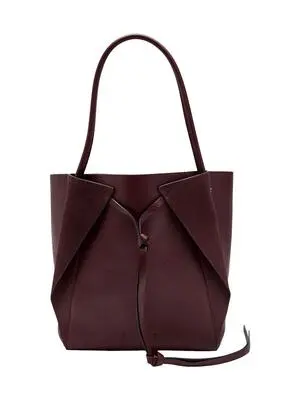 Gabriela Hearst Marija Leather Tote Bag Bordeaux