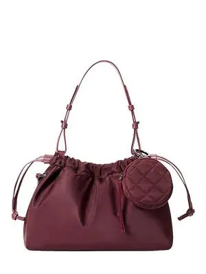 Mz Wallace Small Waverly Shoulder Bag - Bordeaux