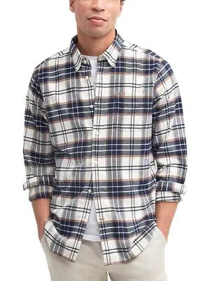 Barbour Portdown Tailored Slim Fit Shirt - Ecru