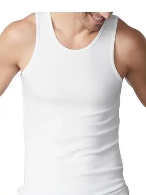 Mack Weldon 18-Hour Ribbed Tank Top Bright White