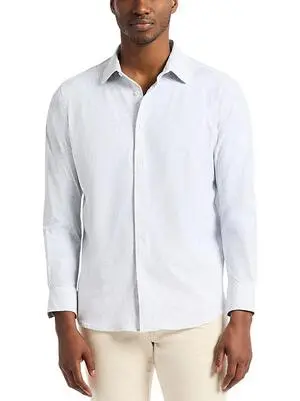 Robert Graham Thurston Knit Button Down Shirt - White