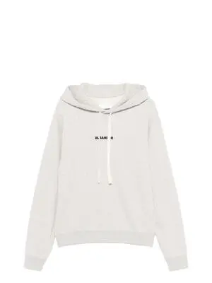 JIL SANDER Sweatshirt With Hoodie - Grey
