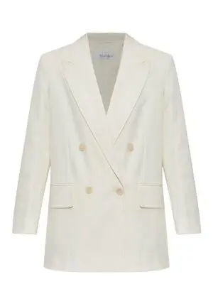 Max Mara Double-breasted Jacket - White
