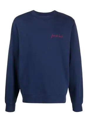 Maison Labiche Embroidered Cotton Sweater - Blue