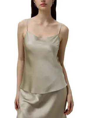 Lilysilk Double-faced Silk Charmeuse Camisole - Light Apricot