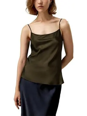 Lilysilk Double-faced Silk Charmeuse Camisole - Pine