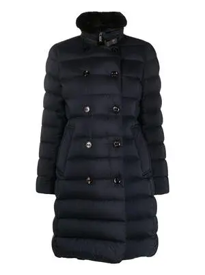MOORER Long Down Jacket - Blue