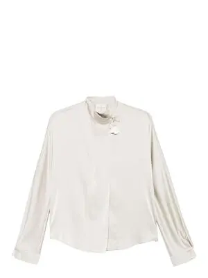 Brunello Cucinelli Silk Blouse - Silver