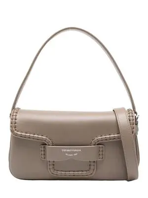 Emporio Armani Leather Shoulder Bag - Grey
