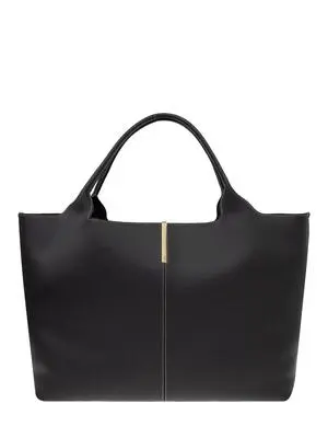 TOD'S Leather Shopping Bag - Black