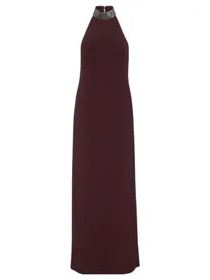 Brunello Cucinelli Silk-blend Maxi Dress - Red