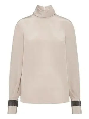 Emporio Armani Silk Top - Beige
