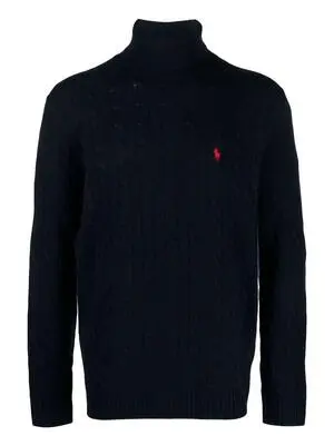 Ralph Lauren Turtleneck Wool-cashmere Sweater - Blue