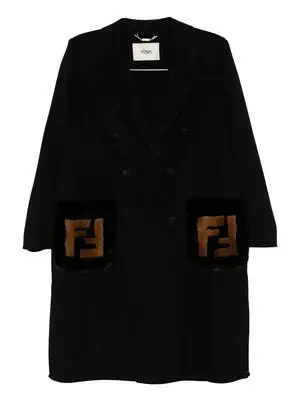 RICK OWENS Wool Double-Breasted Coat