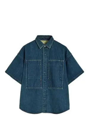 JIL SANDER Denim Cotton Shirt - Blue